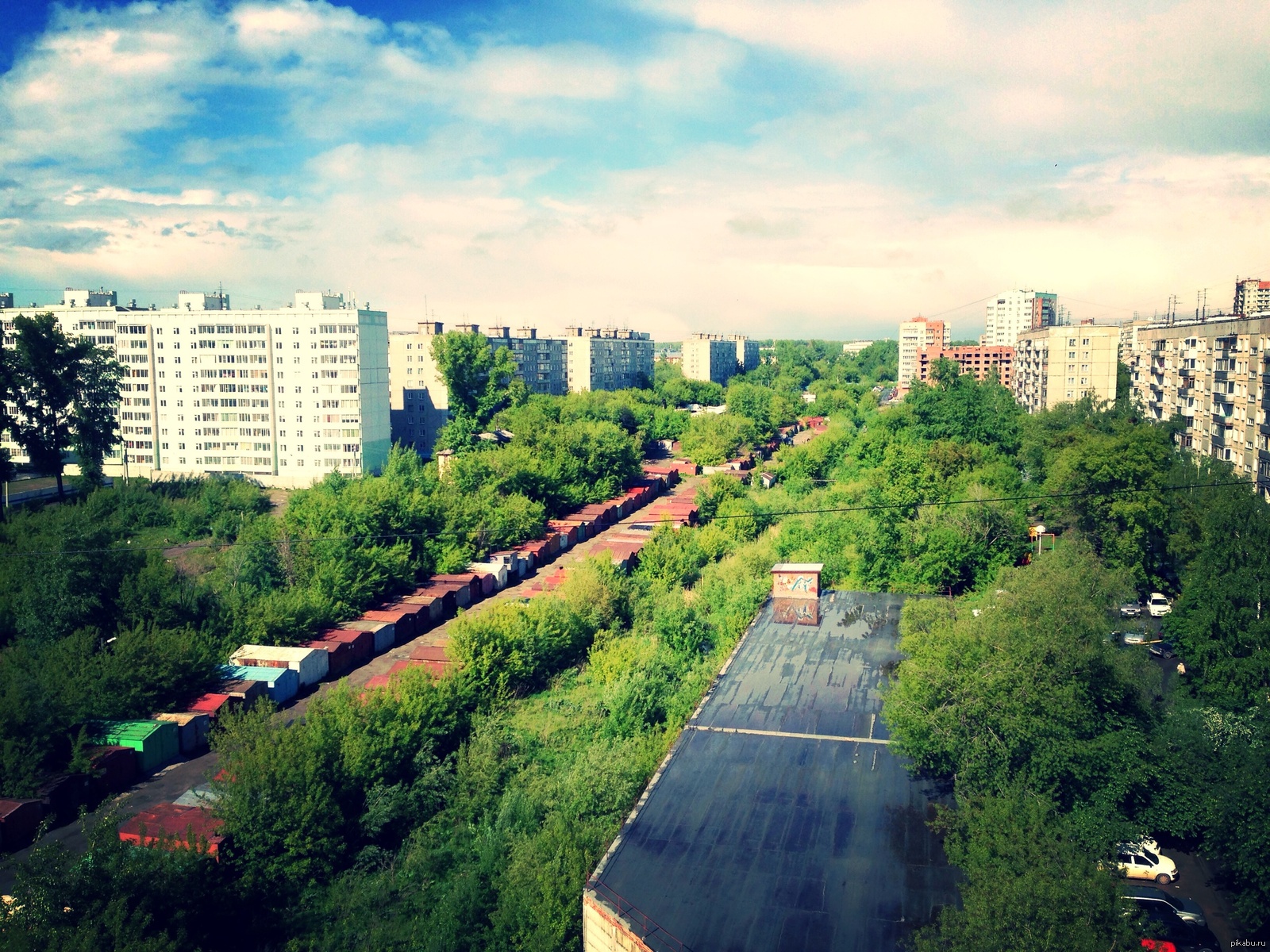 Не замечал такой красоты. Вид с окна | Пикабу
