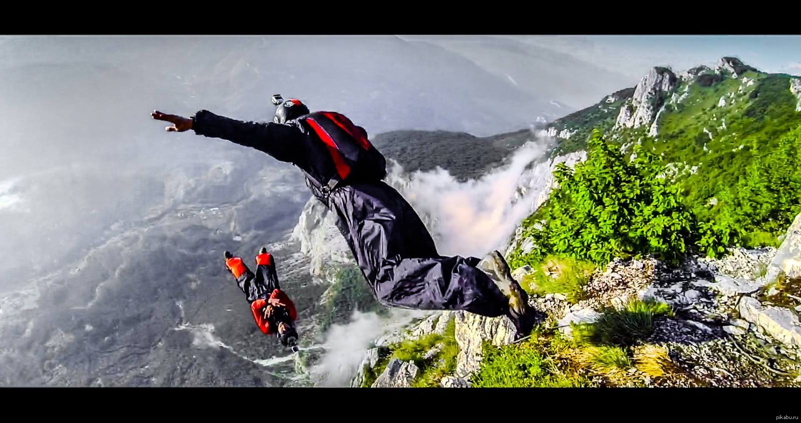 Украинский бейс джампинг | Пикабу