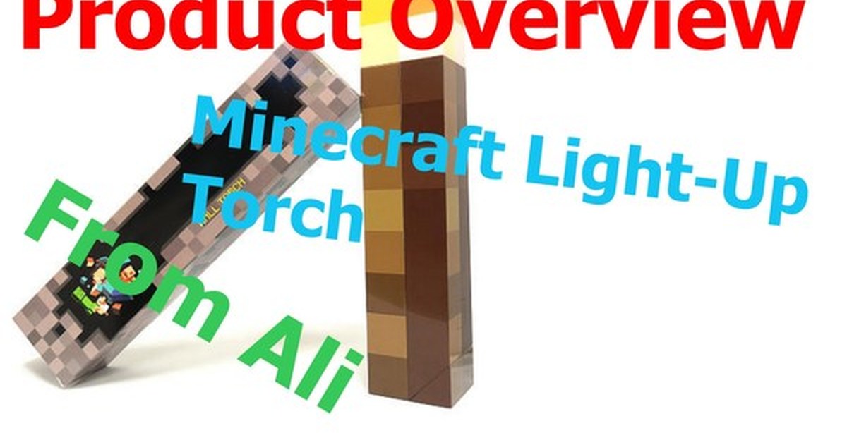 Opening package from Aliexpress (Light-Up Minecraft Torch) | Пикабу
